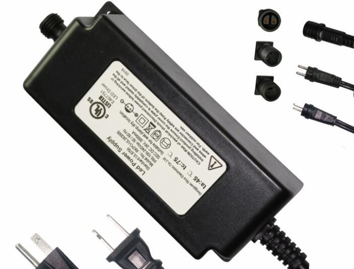 Wall Mount Ac Dc LED Power Adapter / AC Input Led Strip Light Adapter ...
