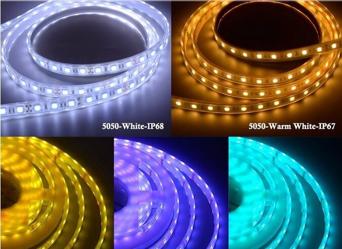 Self Adhesive Flexible LED Strip Lights Waterproof With 2200k-2500k CCT ...